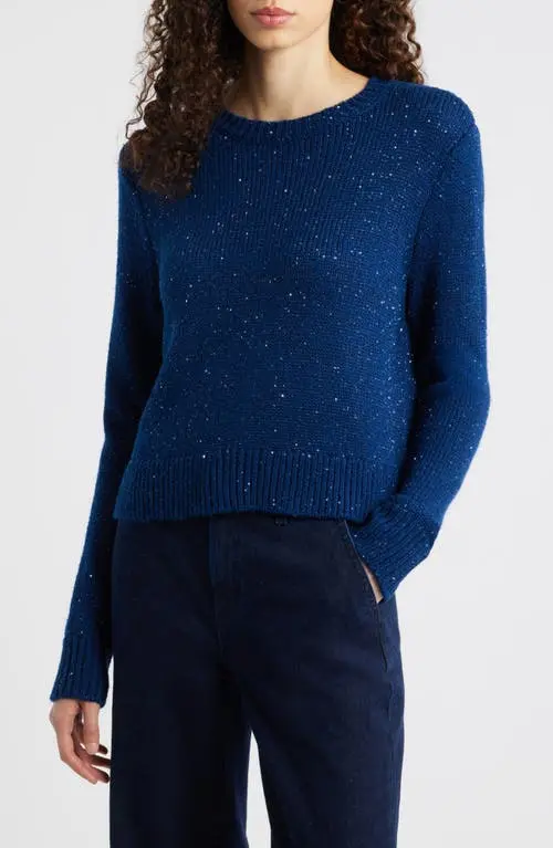 Kobi Halperin Aviva Sequin Sweater - Navy