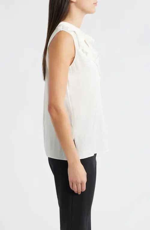 Kobi Halperin Kali Ruffle Sleeveless Stretch Silk Top