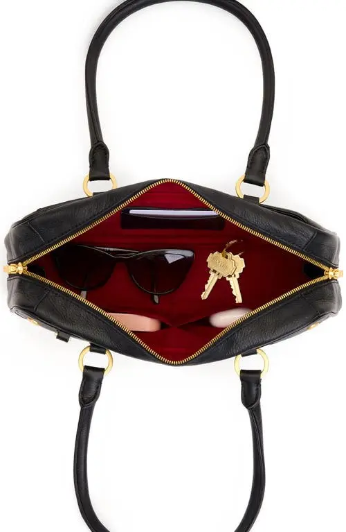 HAMMITT Small Meredith Leather Shoulder Bag - Black/brushed Gold