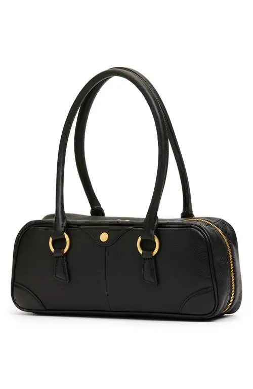 HAMMITT Small Meredith Leather Shoulder Bag - Black/brushed Gold