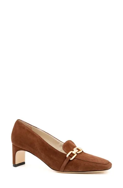 AMALFI BY RANGONI Settimio Bit Loafer Pump - Castagno Cashmere Gold