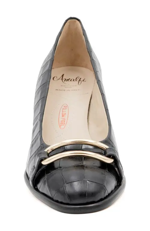 AMALFI BY RANGONI Lepido Pump - Nero Cocco Bengala Gold