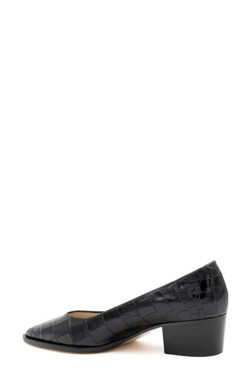 AMALFI BY RANGONI Persiana Pointed Toe Pump - Nero Cocco Bengala