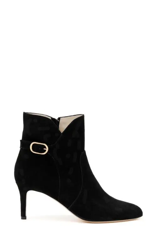 AMALFI BY RANGONI Lucario Bootie - Black Cashmere Gold Buckle
