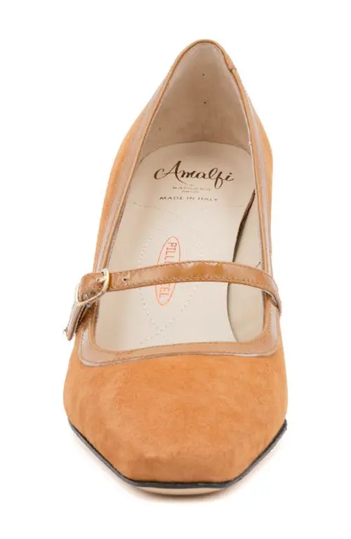 AMALFI BY RANGONI Flavio Mary Jane Pump - Whiskey Cashmere Match Vernice
