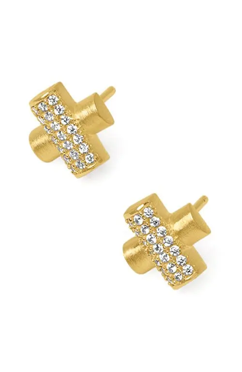 DEAN DAVIDSON Juliette Pavé Crisscross Stud Earrings