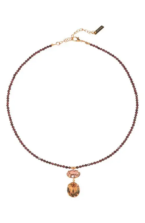 JENNIFER BEHR Freya Pendant Necklace - Garnet