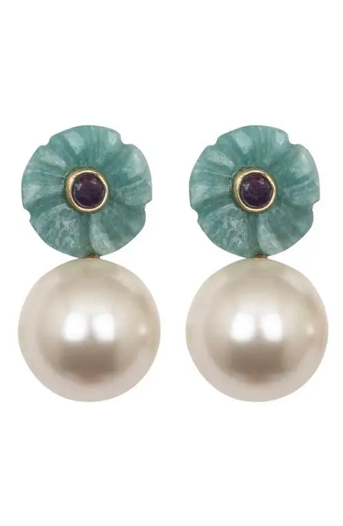 JENNIFER BEHR Libby Drop Earrings - Amazonite