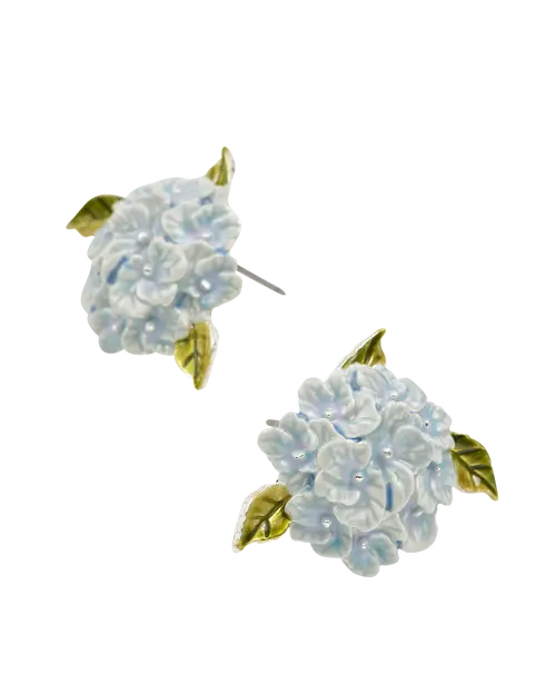 FABLE ENGLAND Hydrangea Stud Earrings