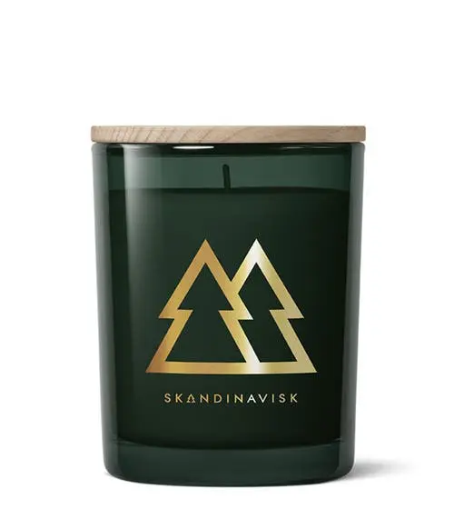 SKANDINAVISK Skog Special Gold Edition Scented Candle 200g - Forest Green