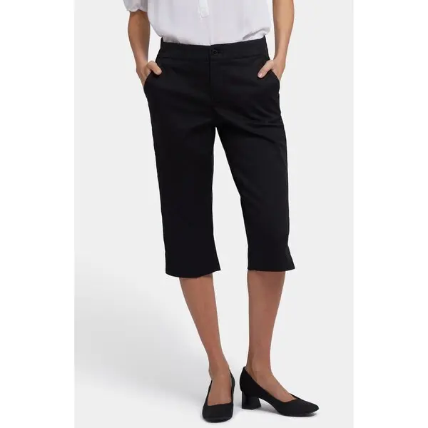 NYDJ Payton High-waisted Pedal Pusher Pants - Black