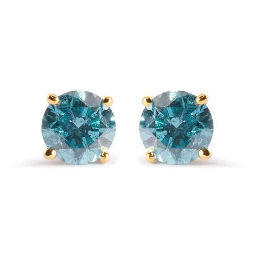 HAUS OF BRILLIANCE 14k Gold 1.0 Cttw Diamond Stud Earrings - Yellow