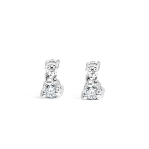 HAUS OF BRILLIANCE 14k Gold 1/4 Ct Diamond Drop Earrings - White
