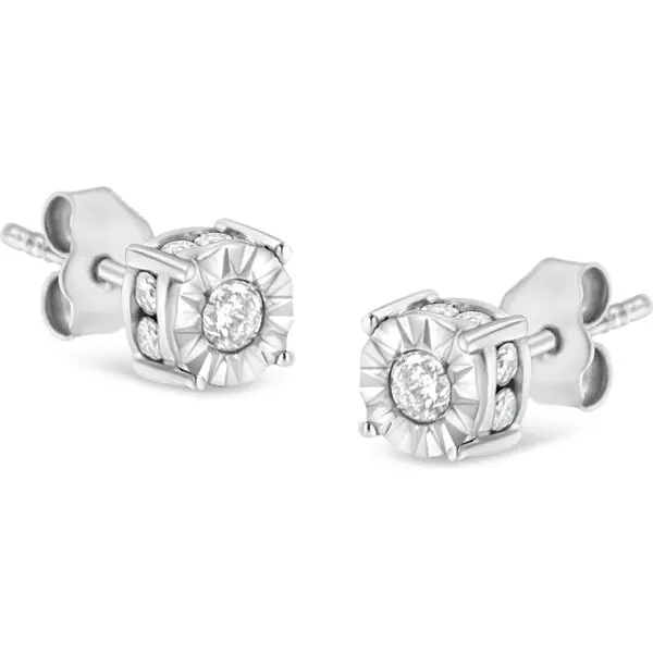 HAUS OF BRILLIANCE 1/2 Ct Tw Diamond Stud Earrings - White