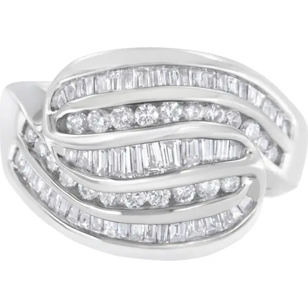 HAUS OF BRILLIANCE 14kt Gold 1.0 Cttw Diamond Band Ring - White