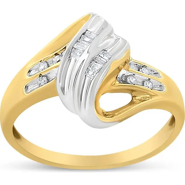 HAUS OF BRILLIANCE 10k Gold 0.30 Cttw Diamond Ring - Yellow