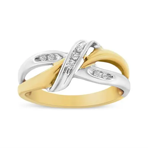 HAUS OF BRILLIANCE 10k Gold 1/20ctw Diamond Ring - Yellow