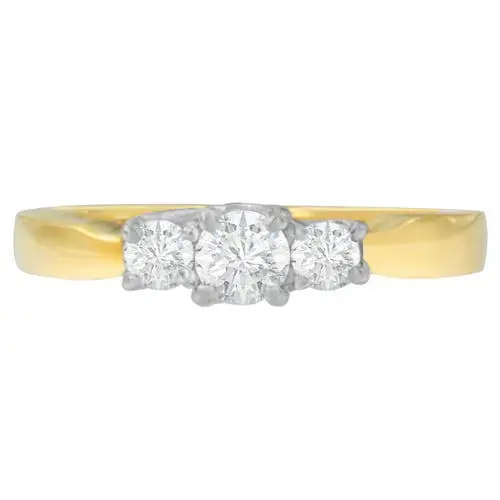 HAUS OF BRILLIANCE 14k Gold 0.50 Cttw Diamond Ring - Yellow