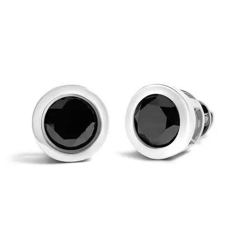 HAUS OF BRILLIANCE 9.5 Cttw Black Diamond Stud Earrings