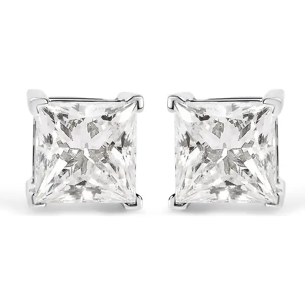 HAUS OF BRILLIANCE 14k Gold 1 1/2 Cttw Diamond Stud Earrings - White