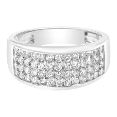HAUS OF BRILLIANCE 14k Gold 1.0 Cttw Diamond Band Ring - White