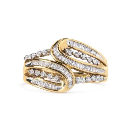 HAUS OF BRILLIANCE 10k Gold 1/2cttw Diamond Ring - Yellow