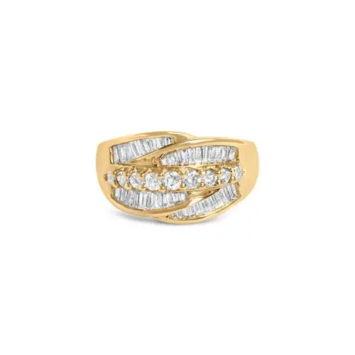 HAUS OF BRILLIANCE 14k Gold 1 Cttw Diamond Cocktail Ring - Yellow