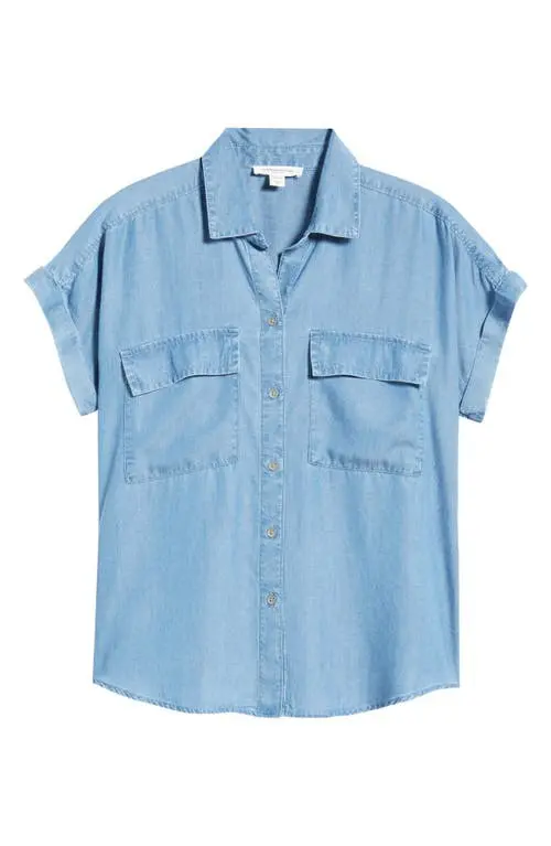 BEACHLUNCHLOUNGE Beatrix Denim Button-up Shirt - Medium Wash