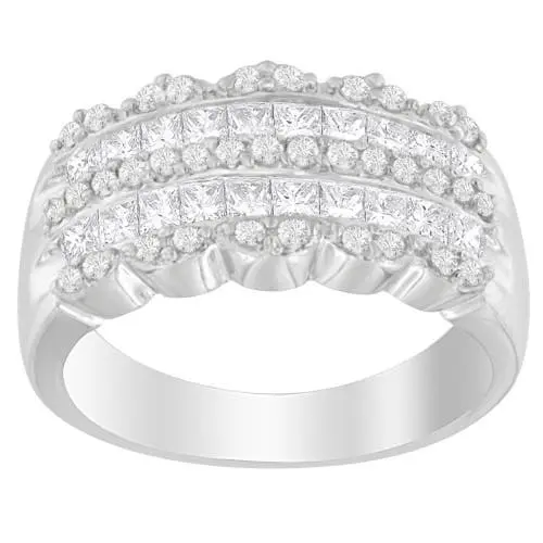 HAUS OF BRILLIANCE 14k Gold 1 1/7 Cttw Diamond Ring - White