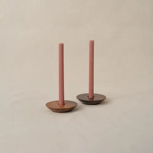 PARE Dish Candlestick Holder Pair