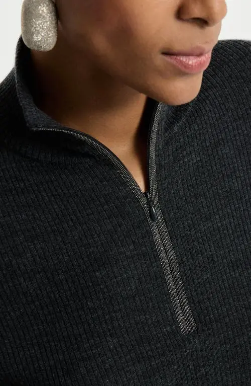 Brunello Cucinelli Virgin Wool And Cashmere Sweater - Anthracite