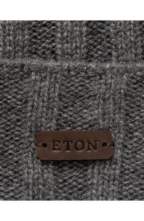 Eton Cashmere Beanie - Dark Grey