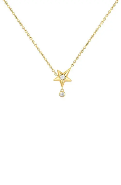 ANIA HAIE Sparkling Star Drop Necklace - Shiny Gold