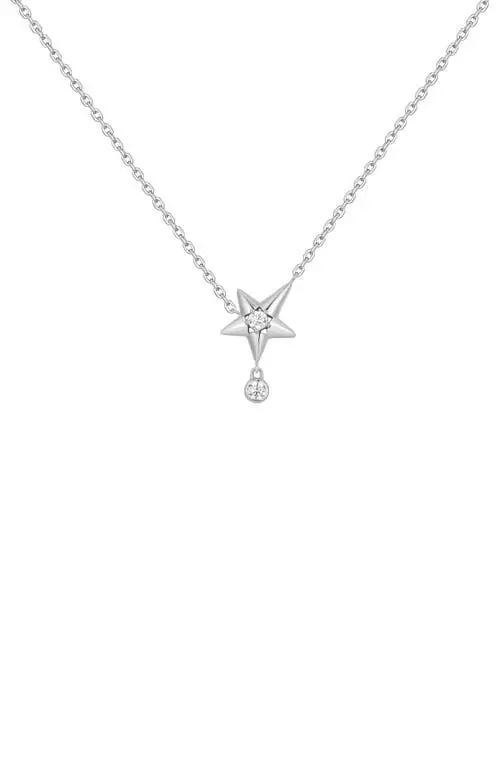 ANIA HAIE Sparkling Star Drop Necklace - Silver
