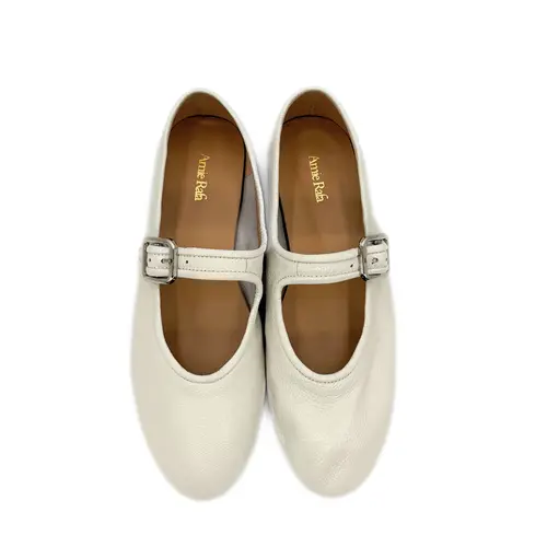 AMIE RAFA Ashley Mary Jane Flats - White