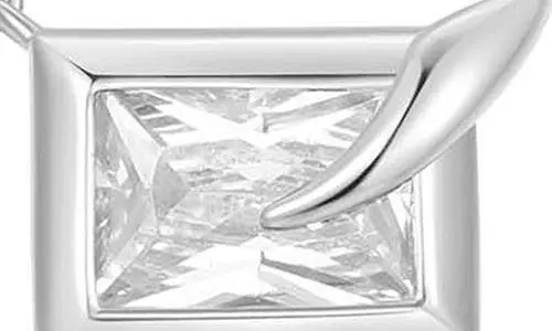 ANIA HAIE Bezel Cubic Zirconia Pendant Necklace - Silver