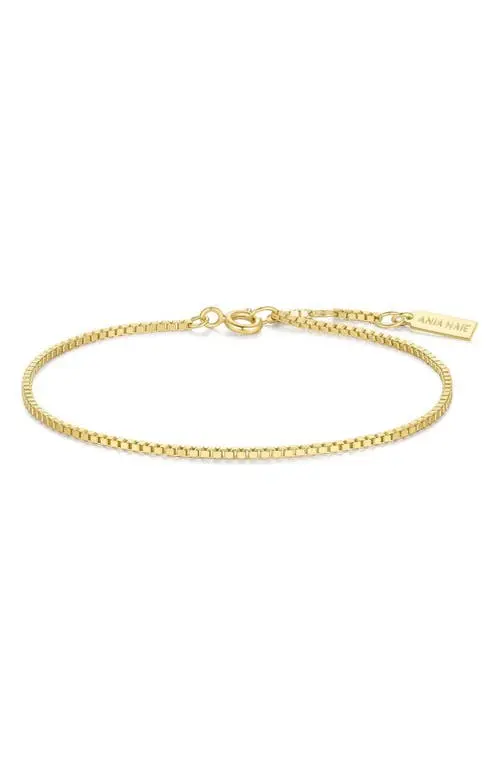ANIA HAIE Box Chain Bracelet - Shiny Gold
