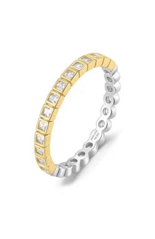 ANIA HAIE Two-tone Bezel Cubic Zirconia Ring
