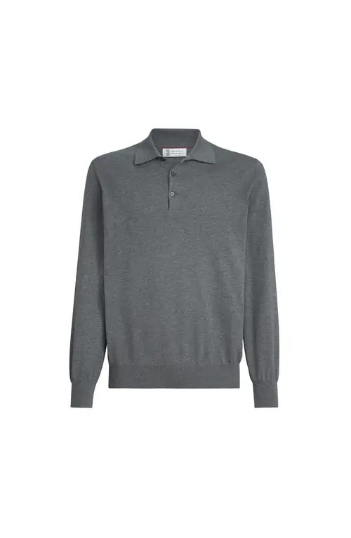 Brunello Cucinelli Polo-style Sweater - Dark Grey