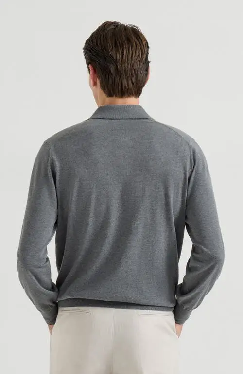 Brunello Cucinelli Polo-style Sweater - Dark Grey