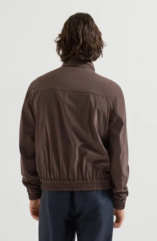 Brunello Cucinelli Nylon Zip-up Jacket - Hazelnut