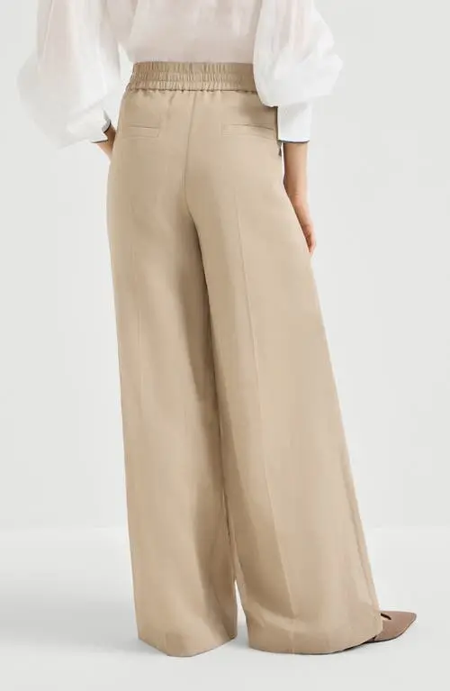 Brunello Cucinelli Loose Track Trousers - Beige