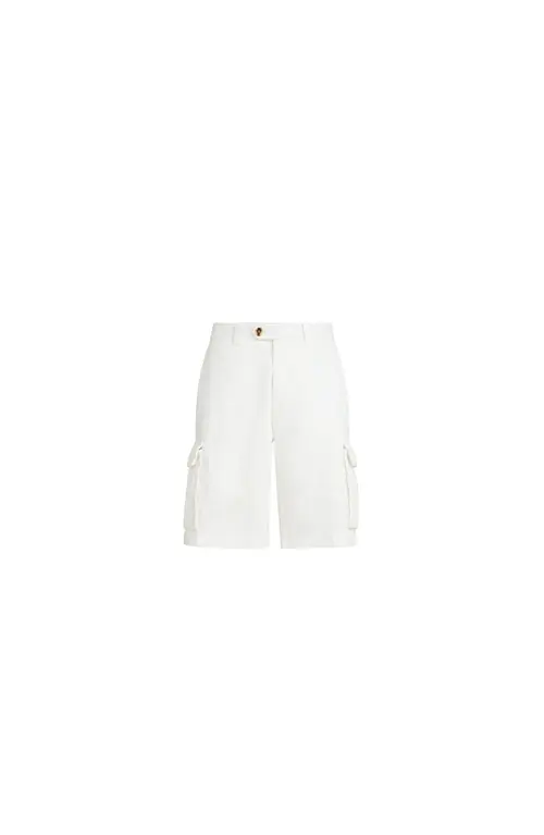 Brunello Cucinelli Gabardine Bermuda Shorts - Snow