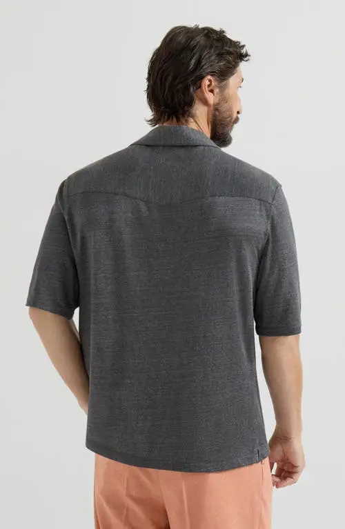 Brunello Cucinelli Jersey Shirt - Medium Grey