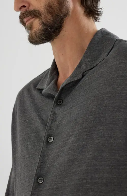 Brunello Cucinelli Jersey Shirt - Medium Grey