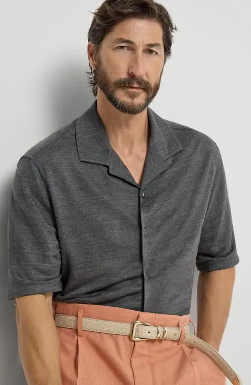 Brunello Cucinelli Jersey Shirt - Medium Grey