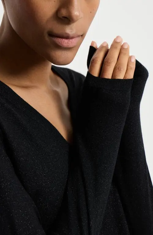 Brunello Cucinelli Cashmere And Silk Sweater - Black