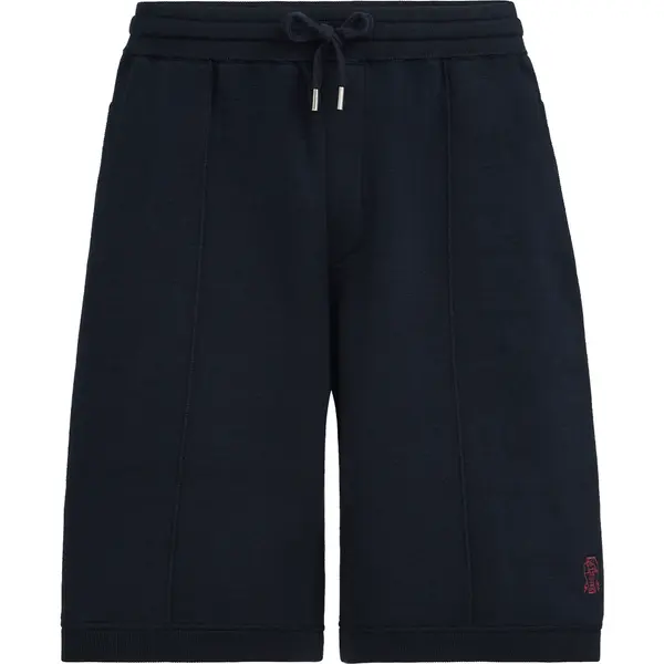 Brunello Cucinelli Double Knit Bermuda Shorts - Navy Blue