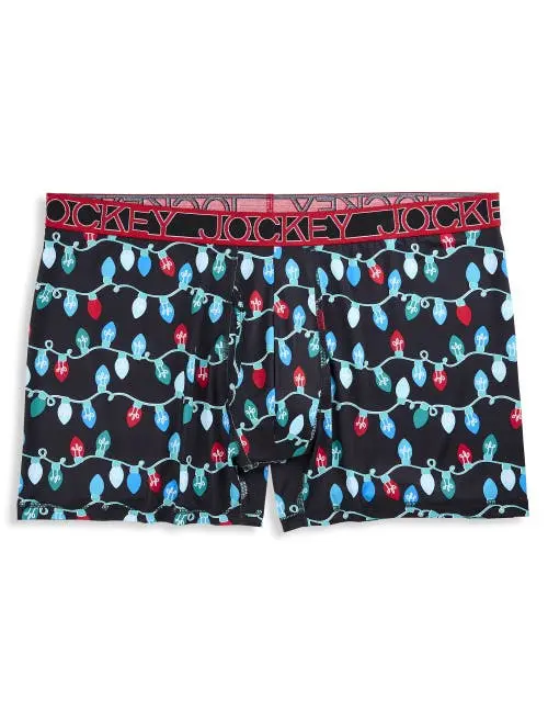 JOCKEY Big & Tall Printed Holiday Tech Boxer Briefs - Holiday Lights