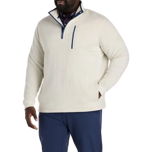 Vineyard Vines Big & Tall Quilted Navigator 1/4-snap Pullover